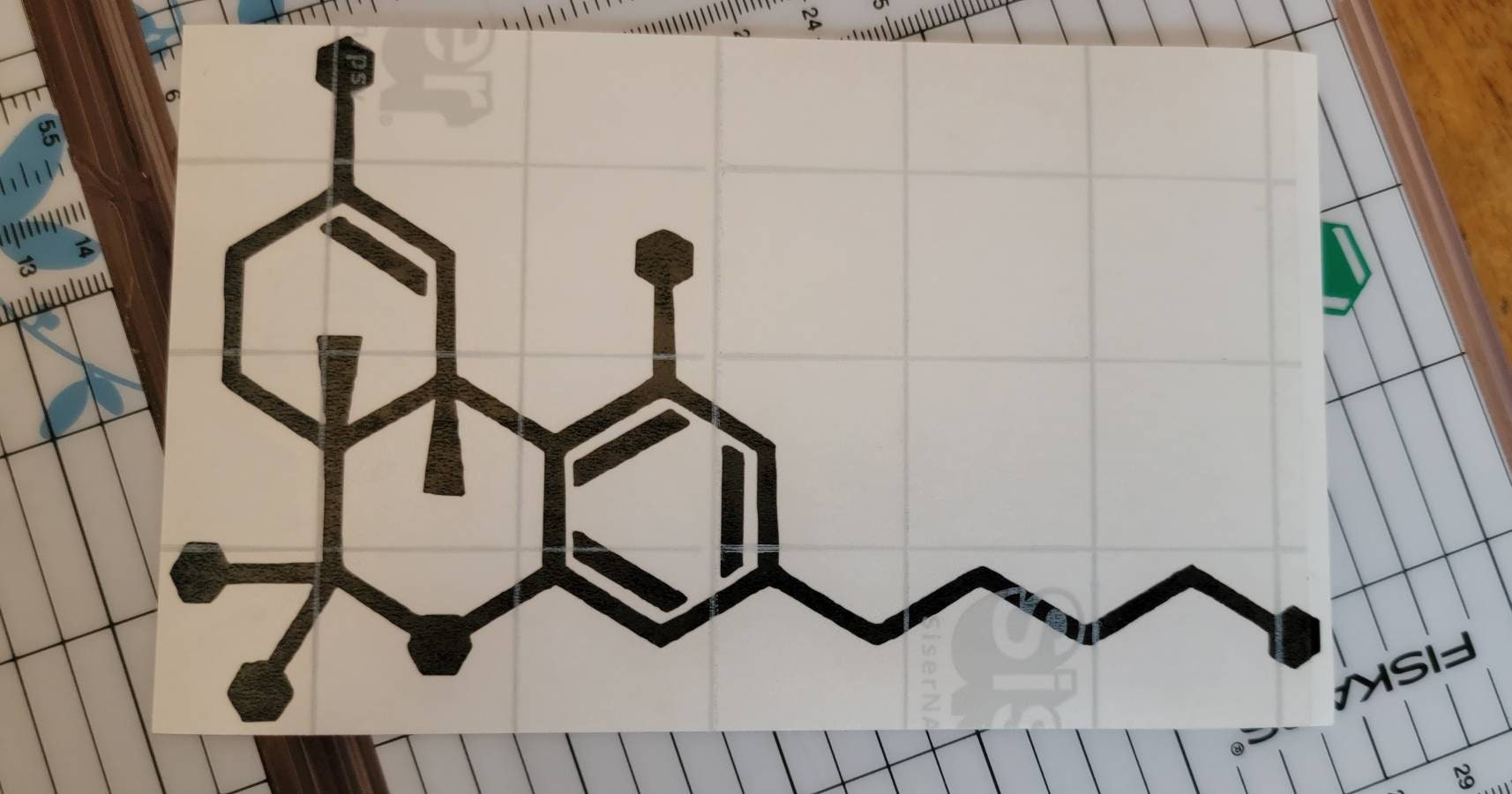 Weed Thc Molecule Decal Marijuana Decal Weed Sticker Laptop | Etsy