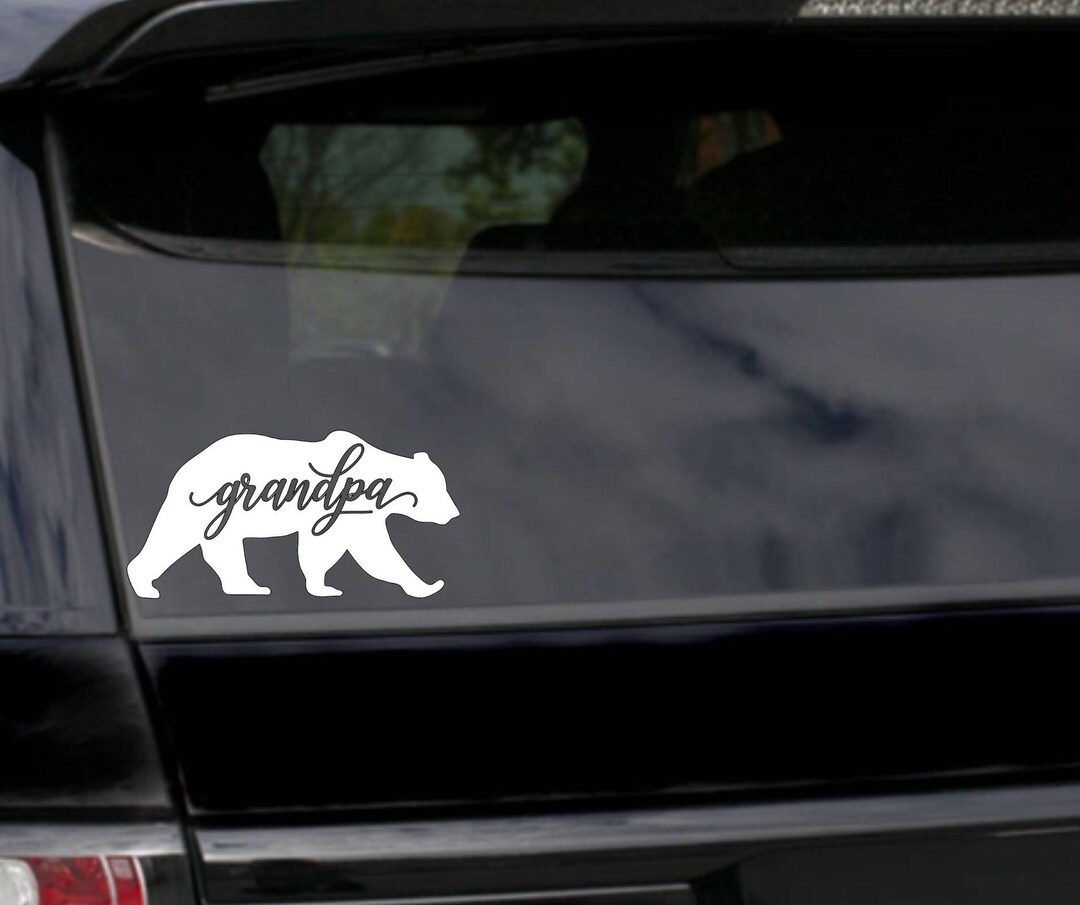 Grandpa Bear Decal / Sticker - Etsy