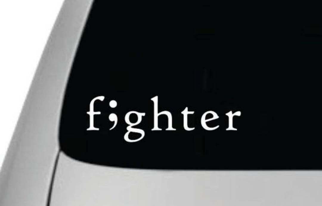 Semicolon Fighter Decal - Etsy