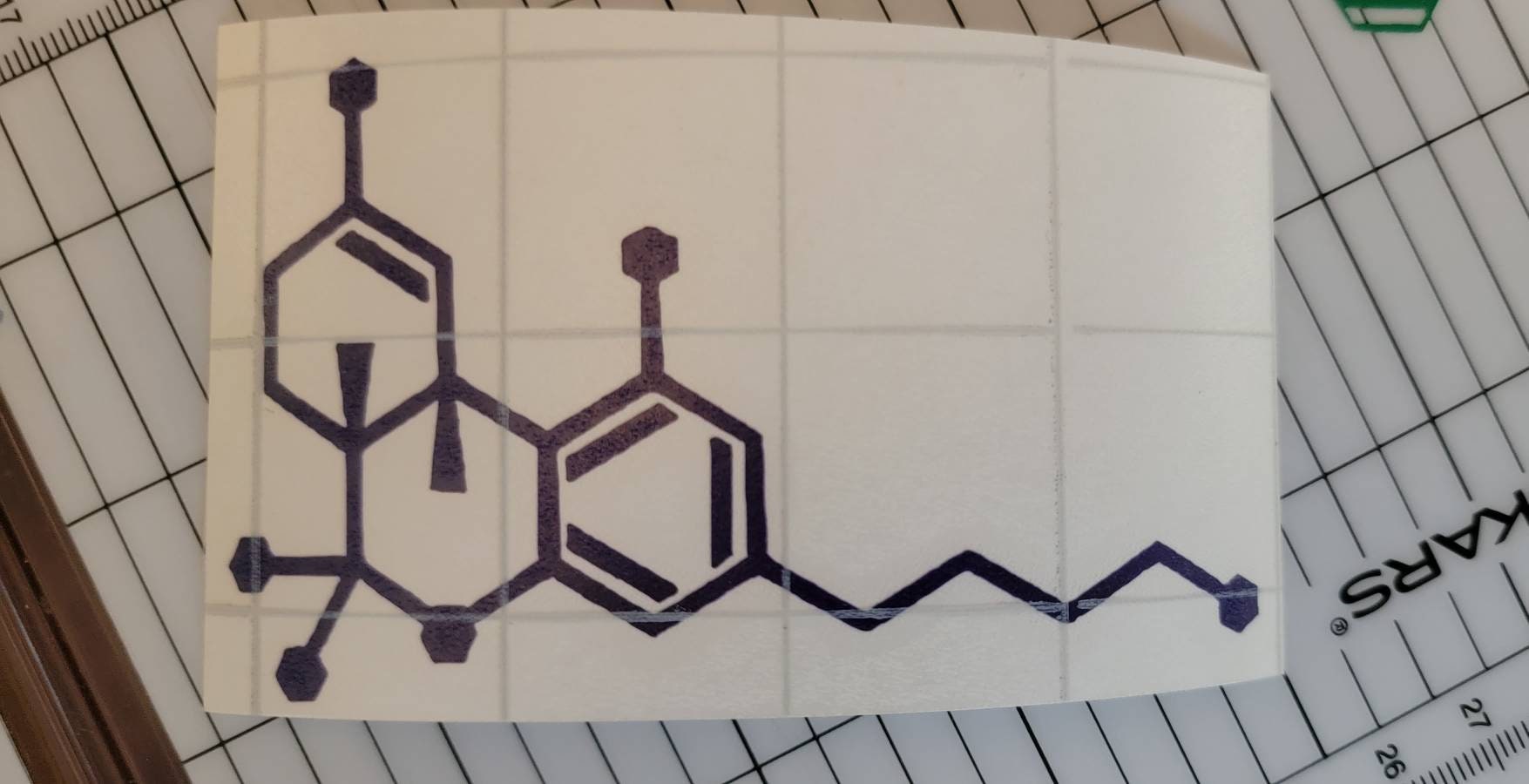 Weed Thc Molecule Decal Marijuana Decal Weed Sticker Laptop | Etsy