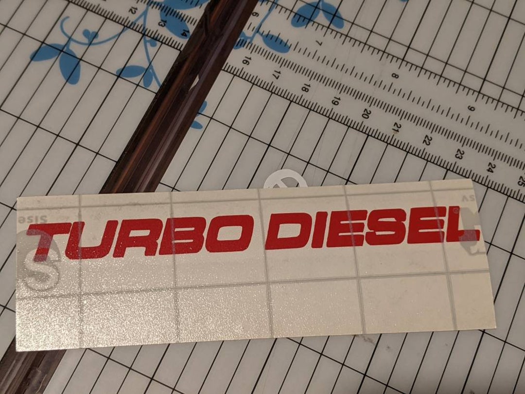 Turbo Diesel Decal/ Sticker. Made With Orical 651 Vinly for Cars Truck ...