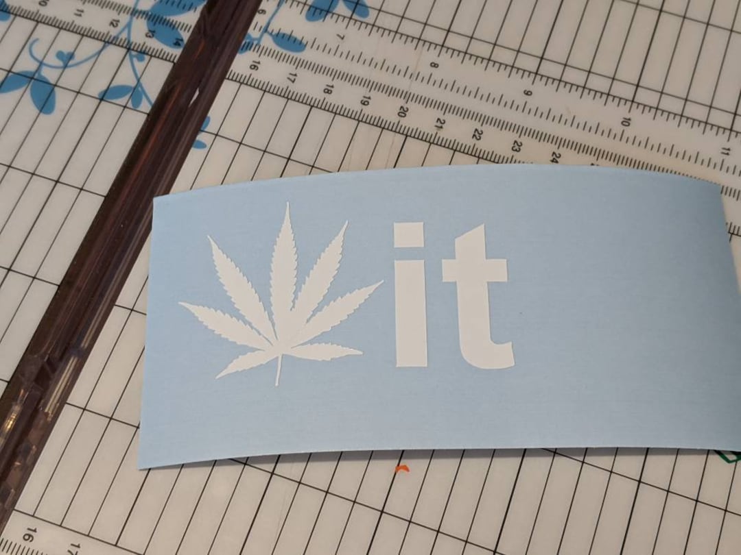 Weed Leaf Decal, Marijuana Decal, Weed Sticker, Laptop Decal, Laptop ...