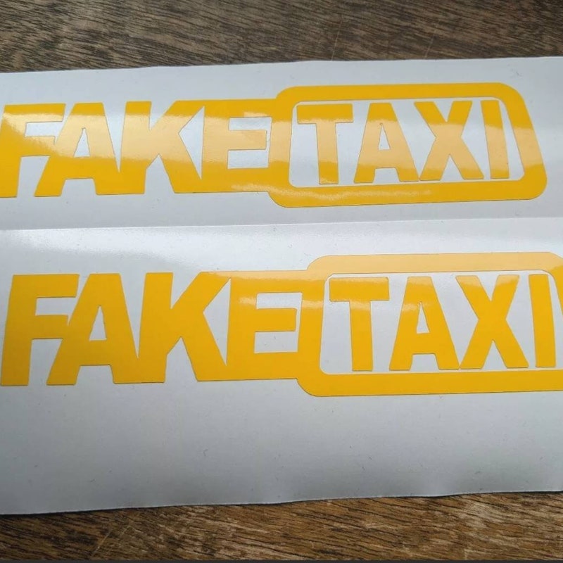 Fake Taxi Car Sticker - Etsy