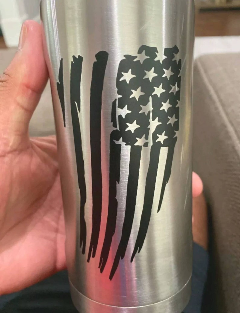 Distressed American Flag. Decal / Sticker Decal - Etsy