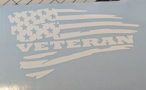 Distressed American Flag Thin Blue Line. Multi Color Decal / - Etsy