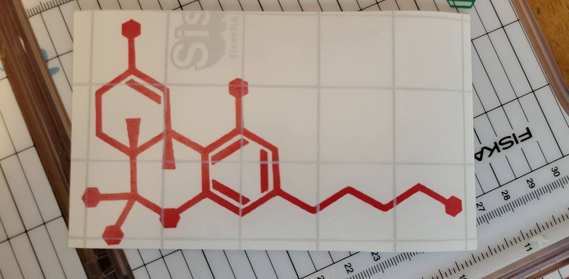 Weed Thc Molecule Decal, Marijuana Decal, Weed Sticker, Laptop Decal ...