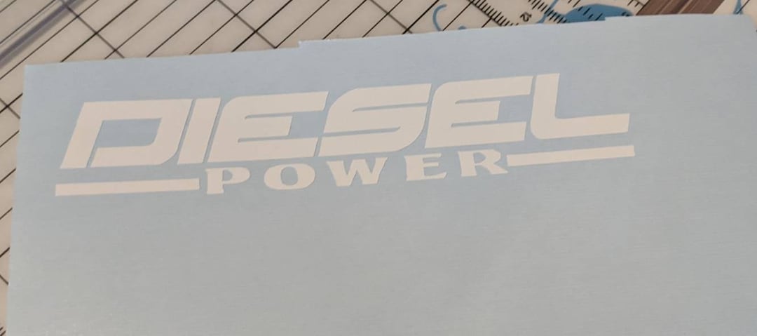 Turbo Diesel Power Decal/ Sticker. Made With Orical 651 Vinly for Cars ...