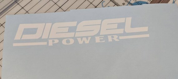 Turbo Diesel Power Decal/ Sticker. Made With Orical 651 Vinly | Etsy