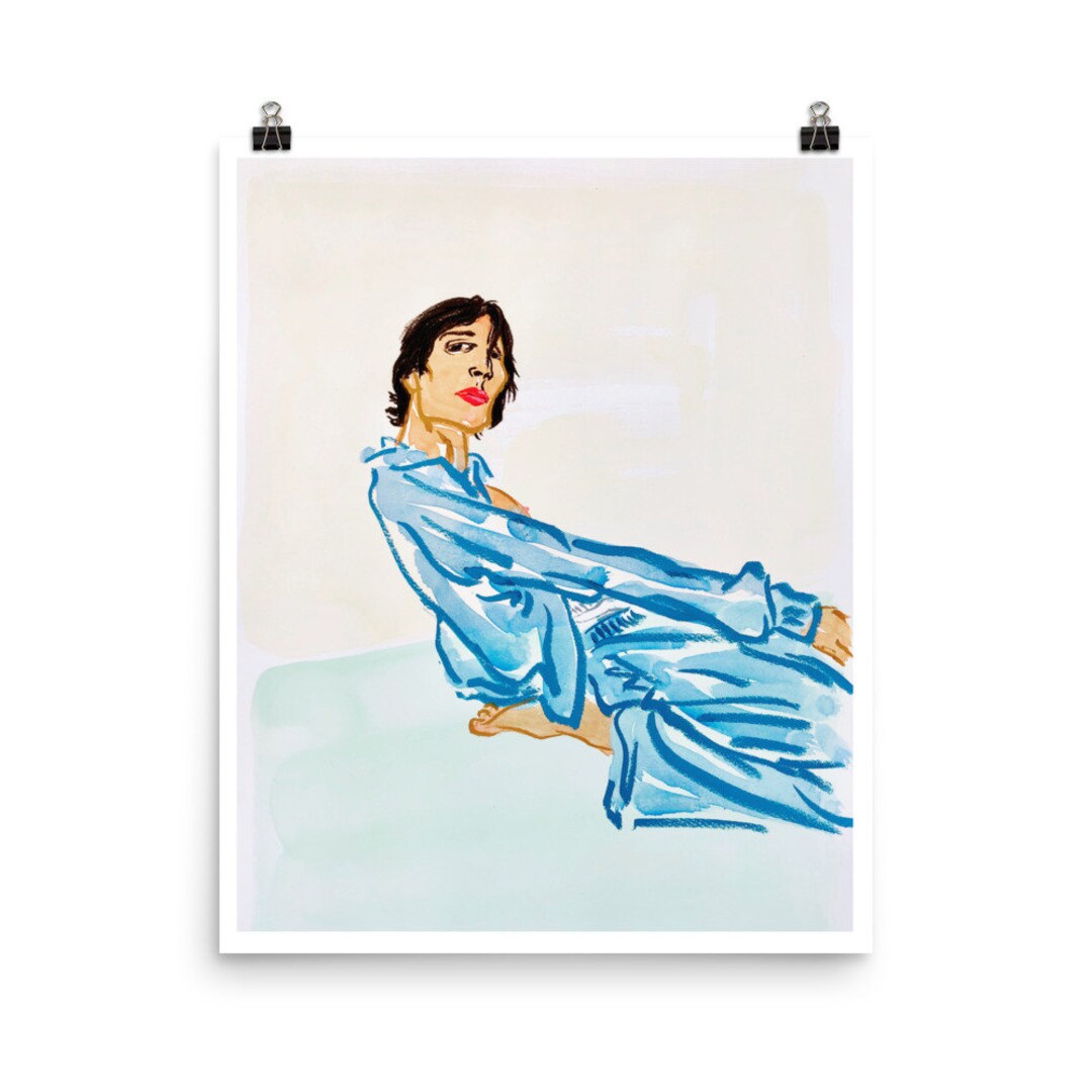 Blue Hues, Boy in Blue, Pretty Boy Art, They Art Poster - Etsy