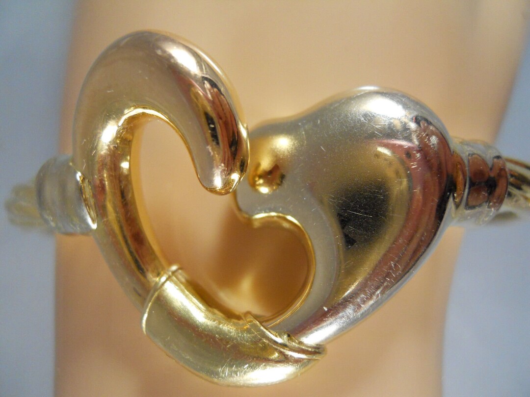 Vintage Designer Sidra Brev Italy Heavy 22.9g Grams Wide 1 1/8" 18k ...