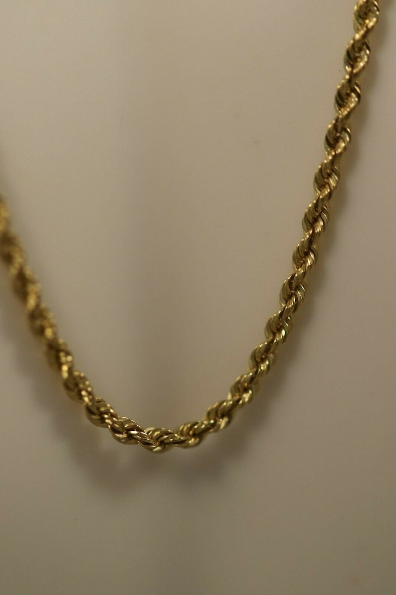 Michael Anthony 10k Yellow Gold Diamond Cut Rope Chain Necklace 16" 1 ...