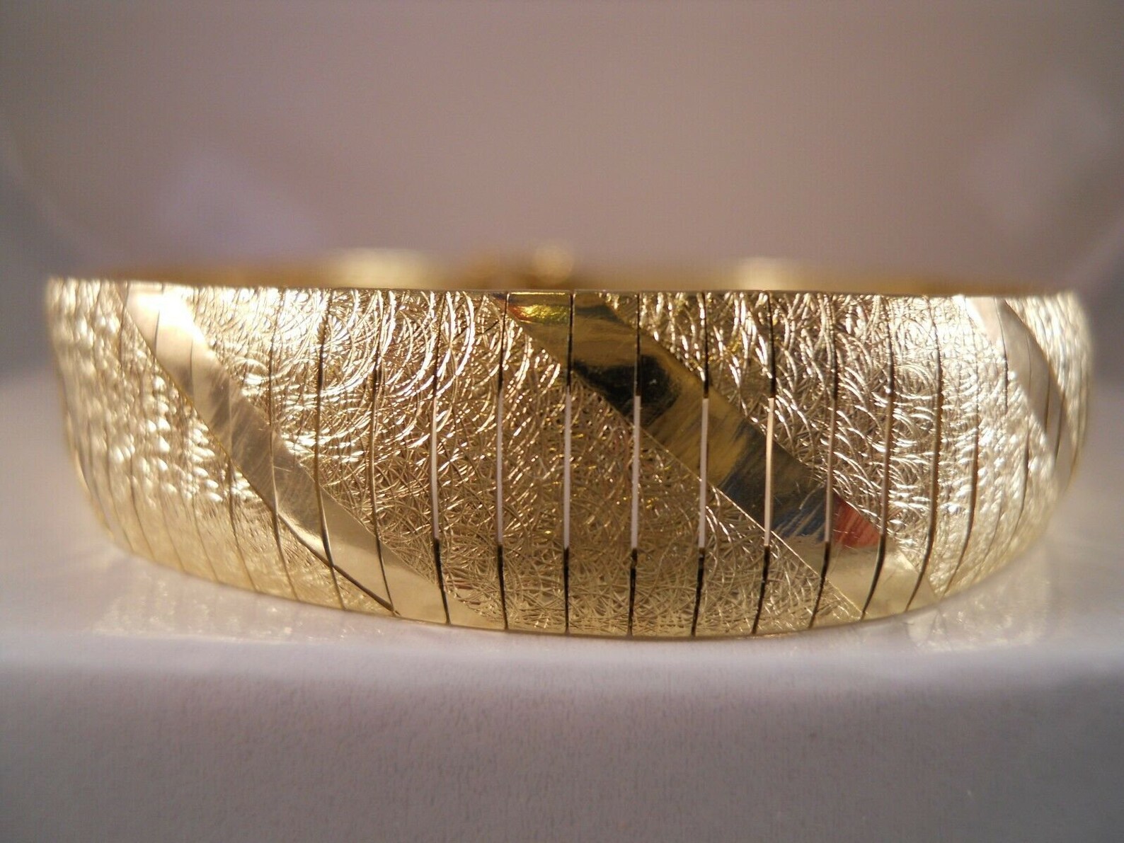 Heavy Wide Rci Italy 10k Yellow Gold Byzantine Diamond Cut - Etsy