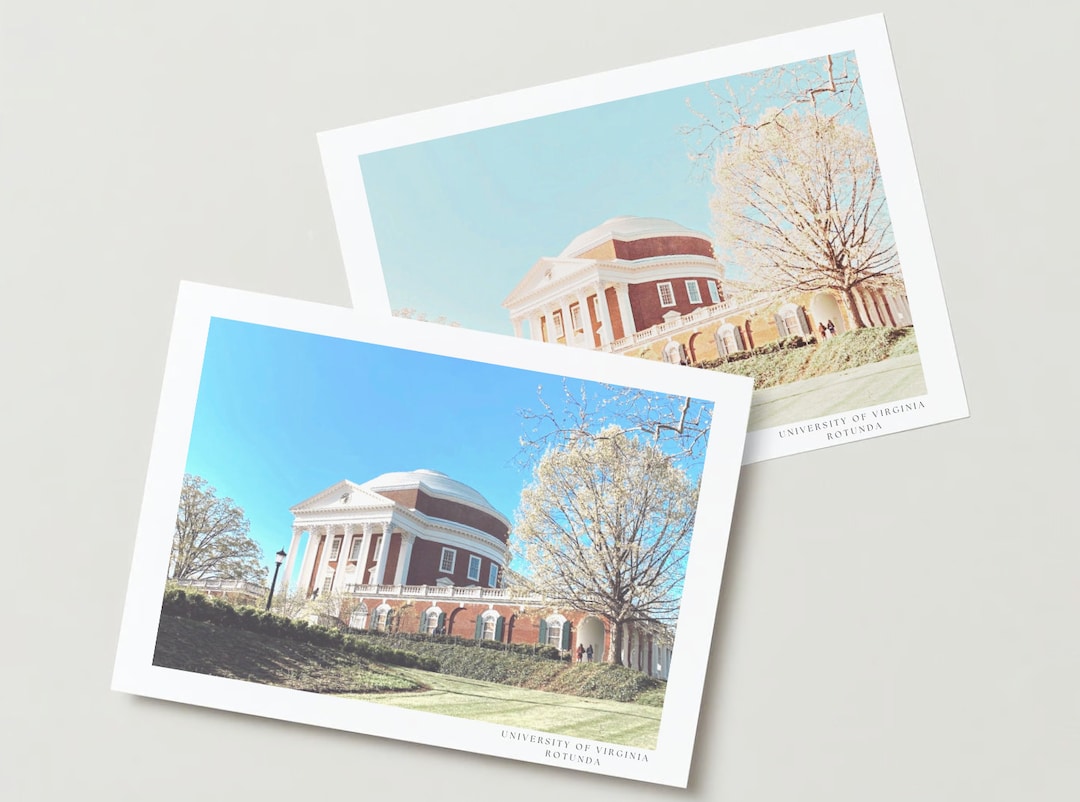 Set of 5 UVA Graduation Gift Rotunda Art Cards - University of Virginia ...