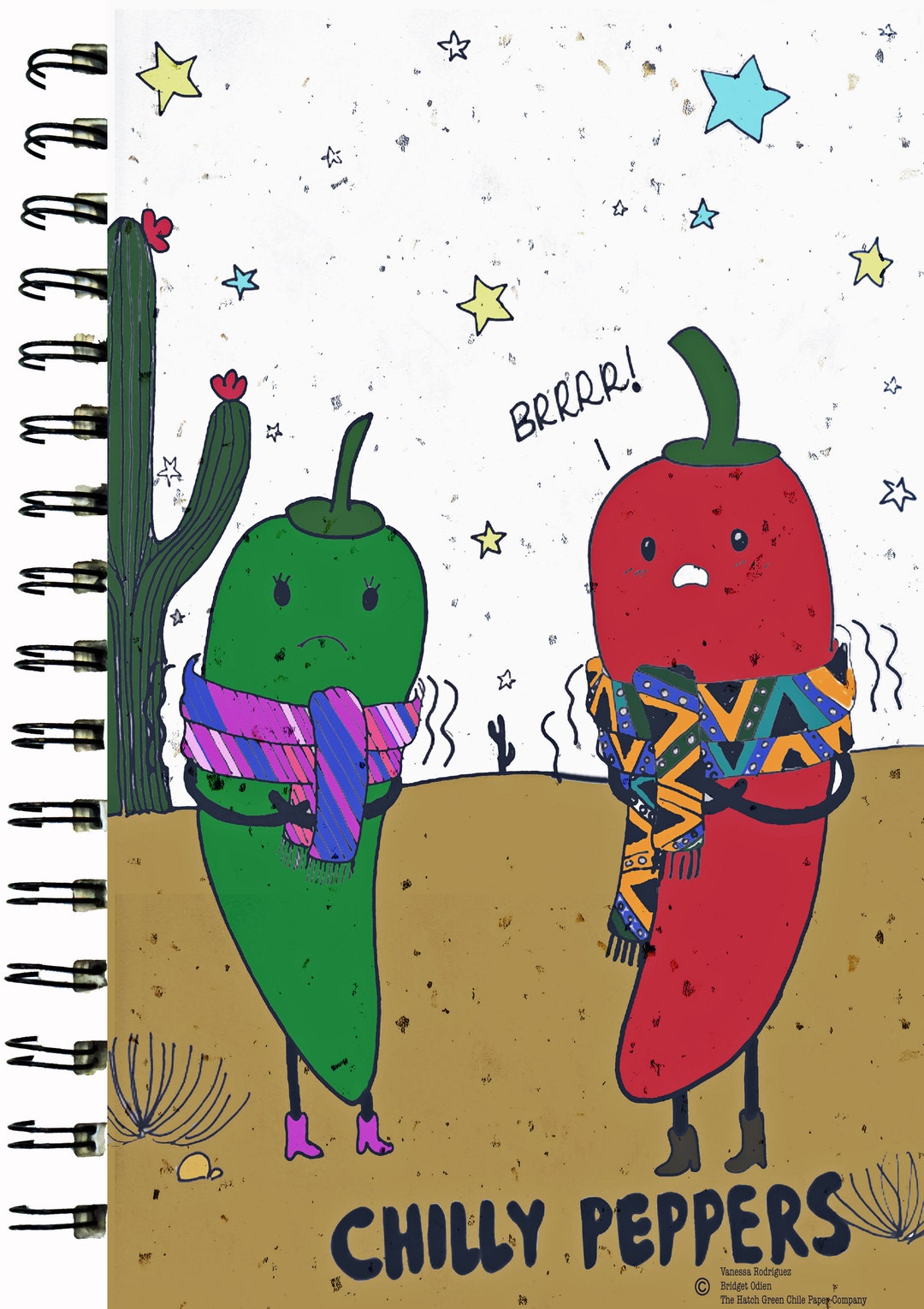 Hatch Green Chile Paper Notebook Handmade Paper Junk Journal Hot Air ...