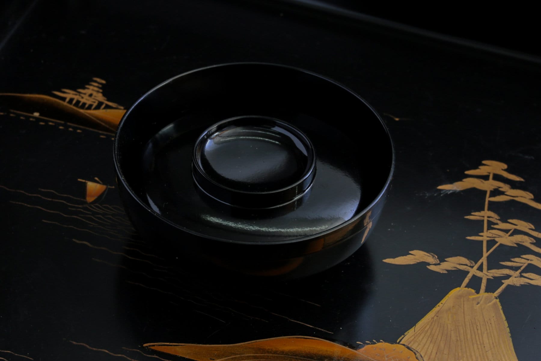 1965s.japanese Vintage Lacquerware /URUSHI 4plates/4lgds&bowls.八十椀 ...