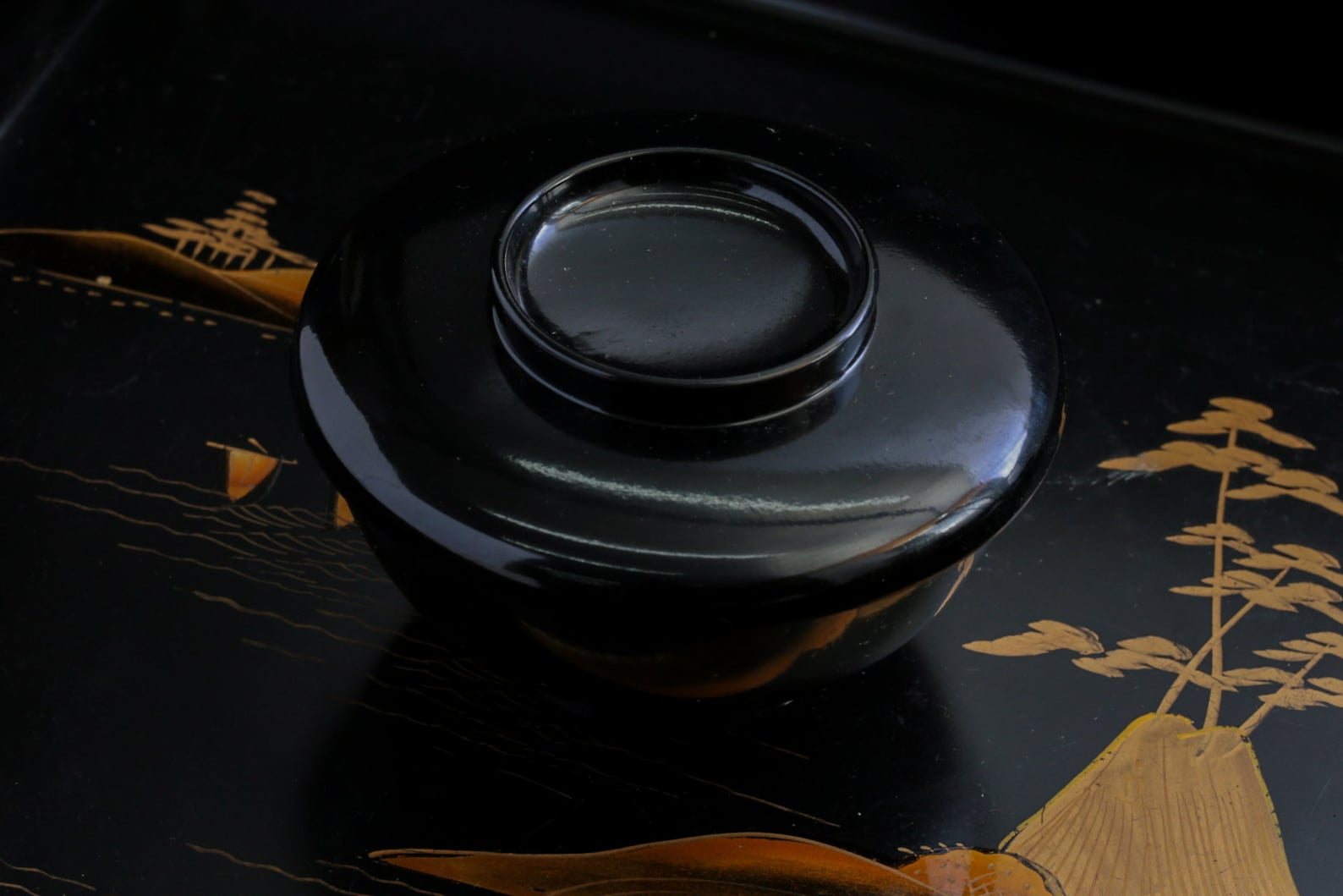 1965s.japanese Vintage Lacquerware /URUSHI 4plates/4lgds&bowls.八十椀 ...
