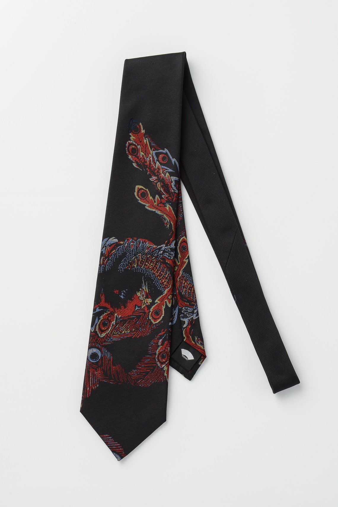 Japanese High-end Silk Neck Tie.hokusai Phoenix/葛飾北斎鳳凰図 - Etsy