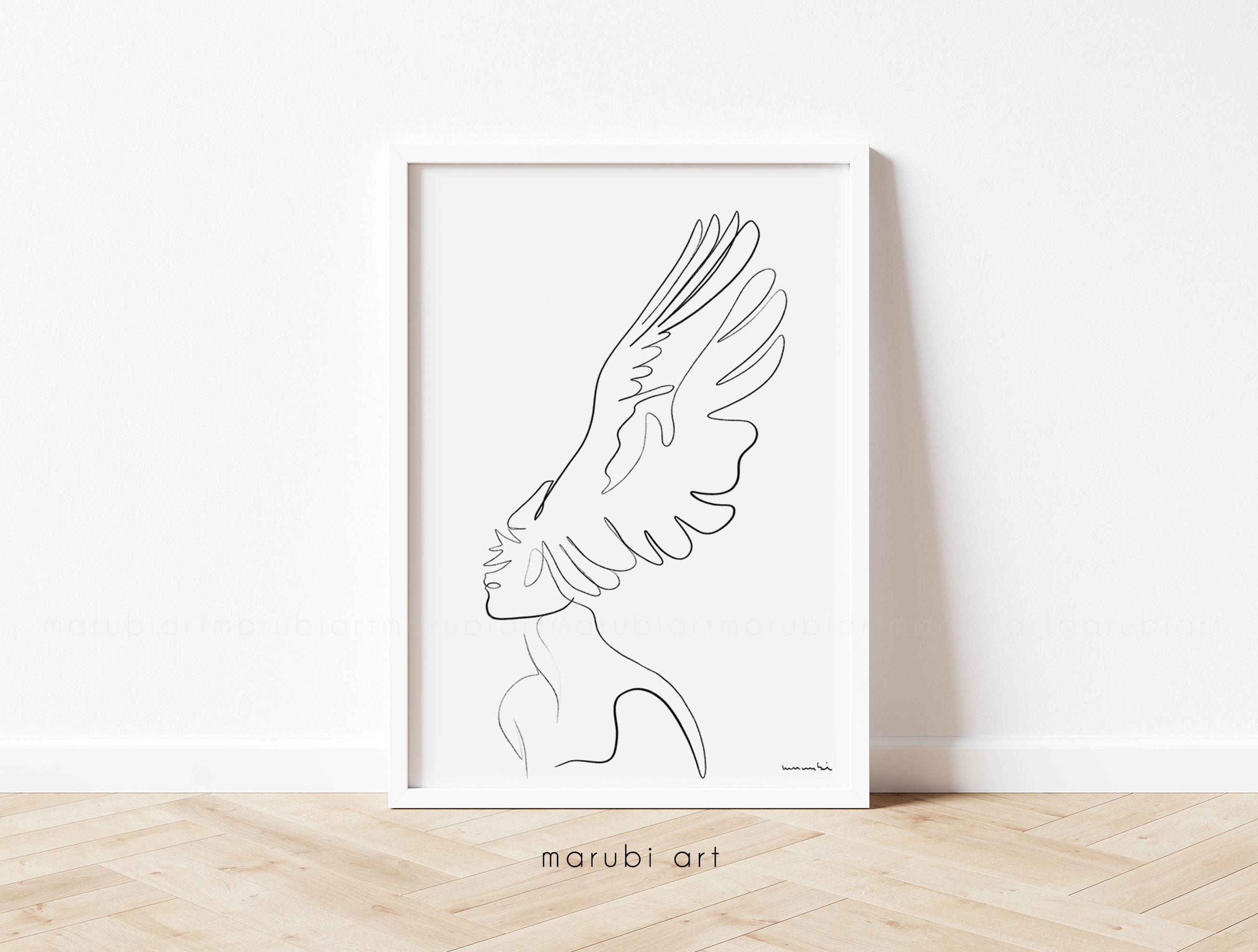 Minimal Face Drawing in Lines, Printable Line Art, Minimalist Woman Art ...