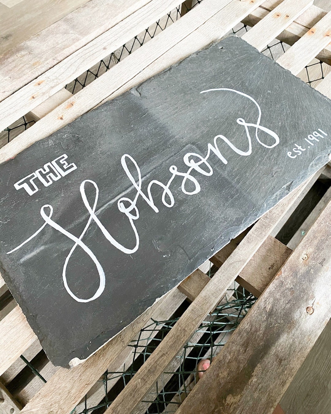 Custom Slate Tile Sign, Slate Guest Book, Personalized Home Sign - Etsy