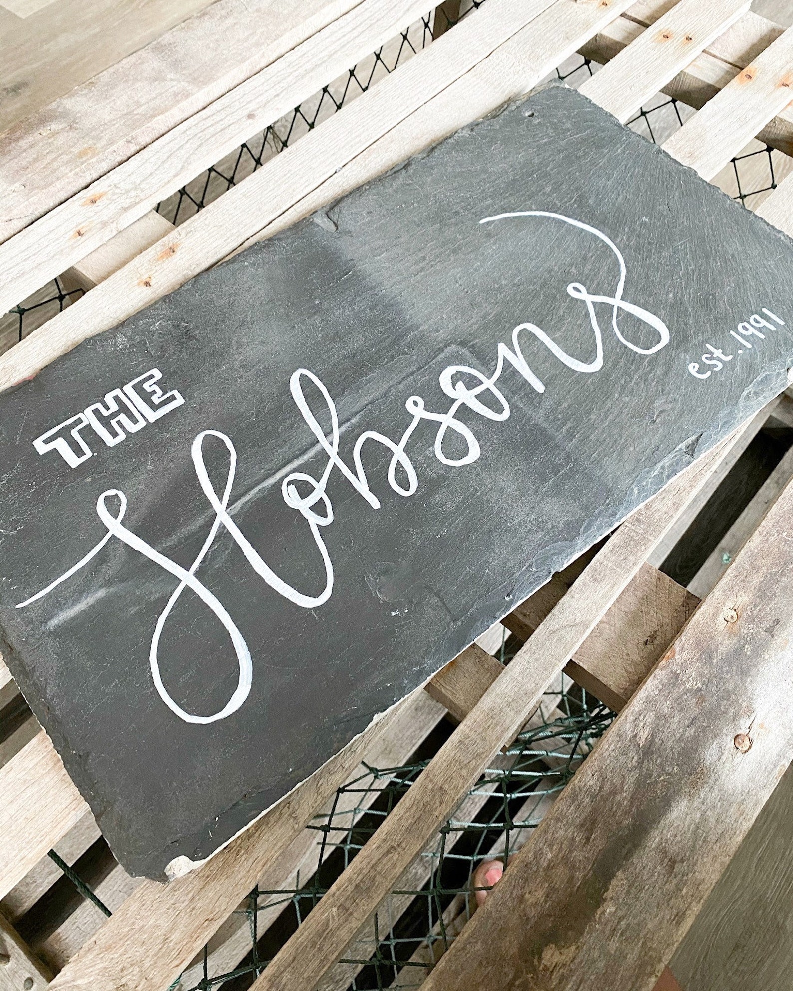 Custom Slate Tile Sign, Slate Guest Book, Personalized Home Sign - Etsy