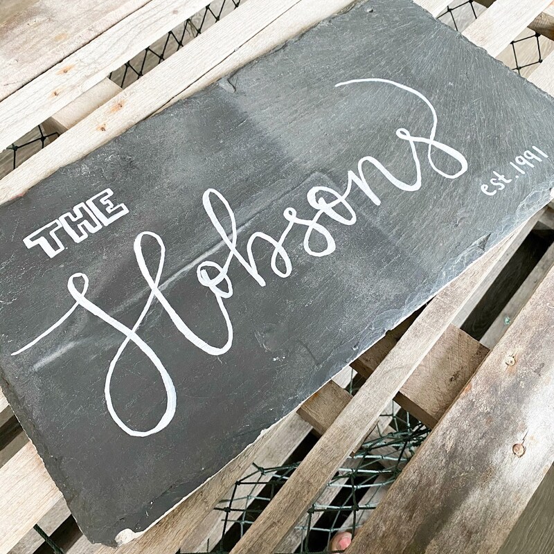 Slate Tile Signs - Etsy