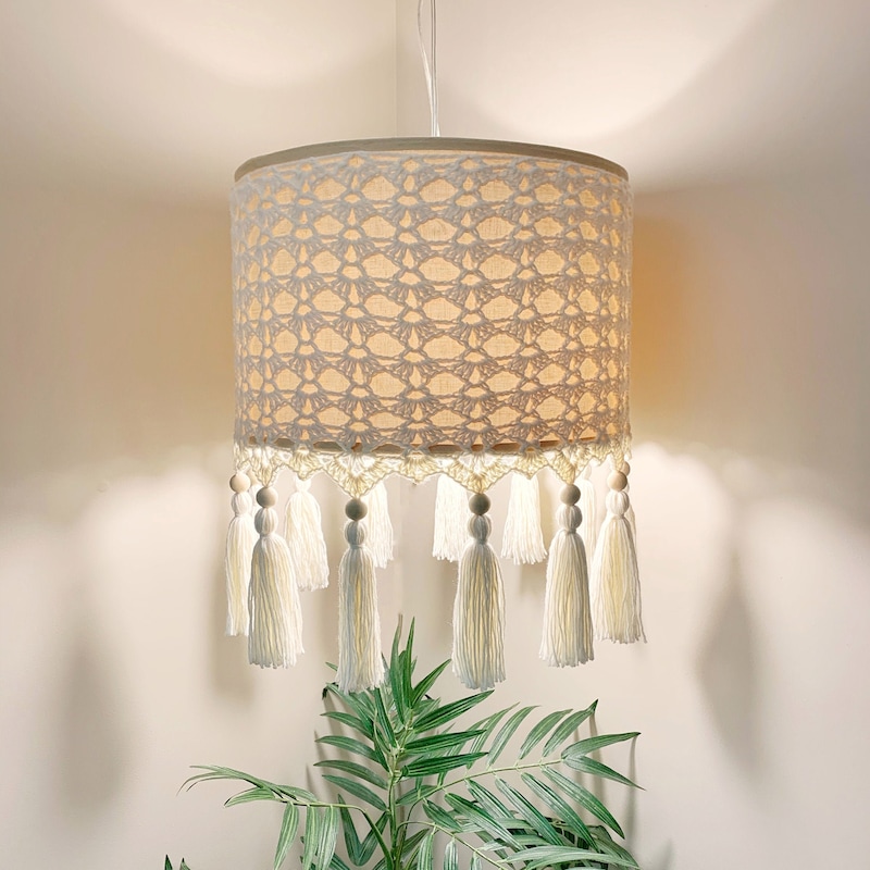 Lamp Shade Macrame Floor - Etsy UK
