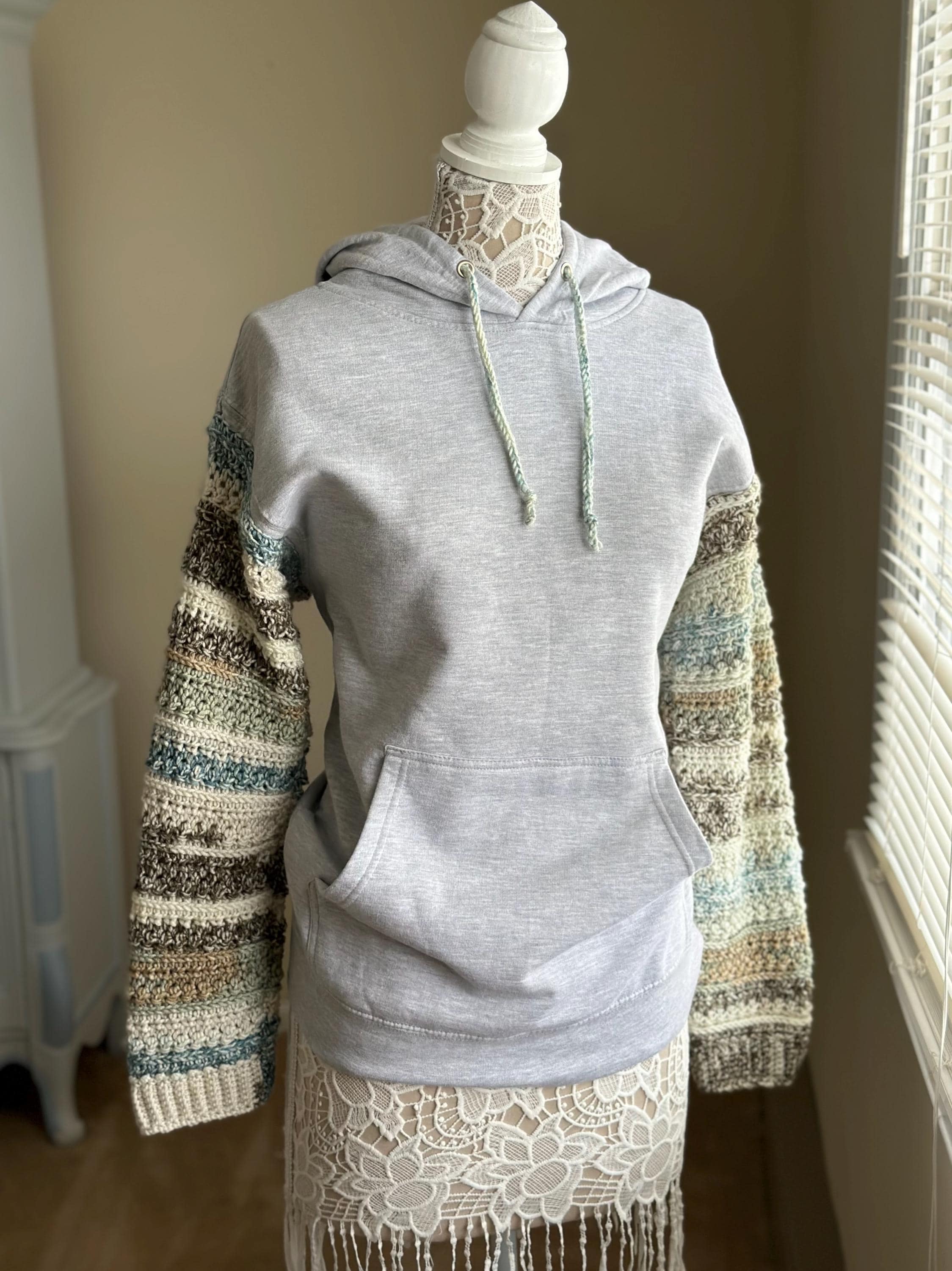 Crochet Sweatshirt, Crochet Hoodie, Crochet Sleeves, PDF Pattern - Etsy