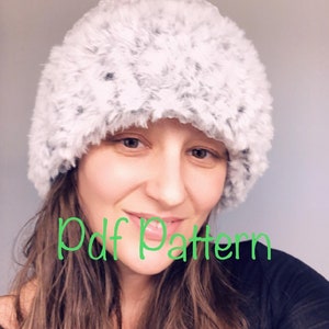 Crochet Ushanka Hat Pattern, Faux Fur Hat Pattern, Fur Trim Hat Pattern, Russian Hat Pattern ...