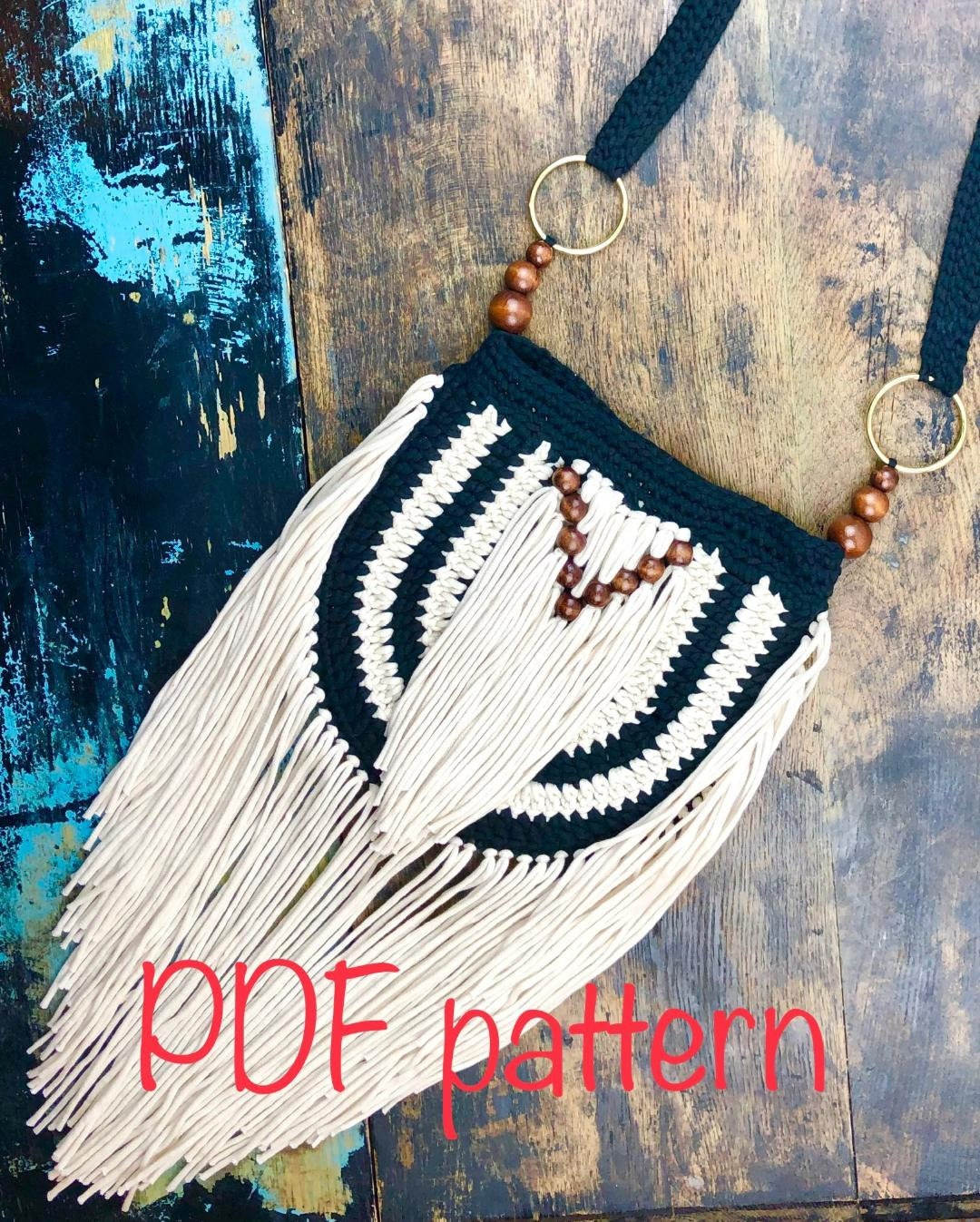Beaded Boho Bag Pattern ***PDF Pattern Only, Not a Finished Product ...
