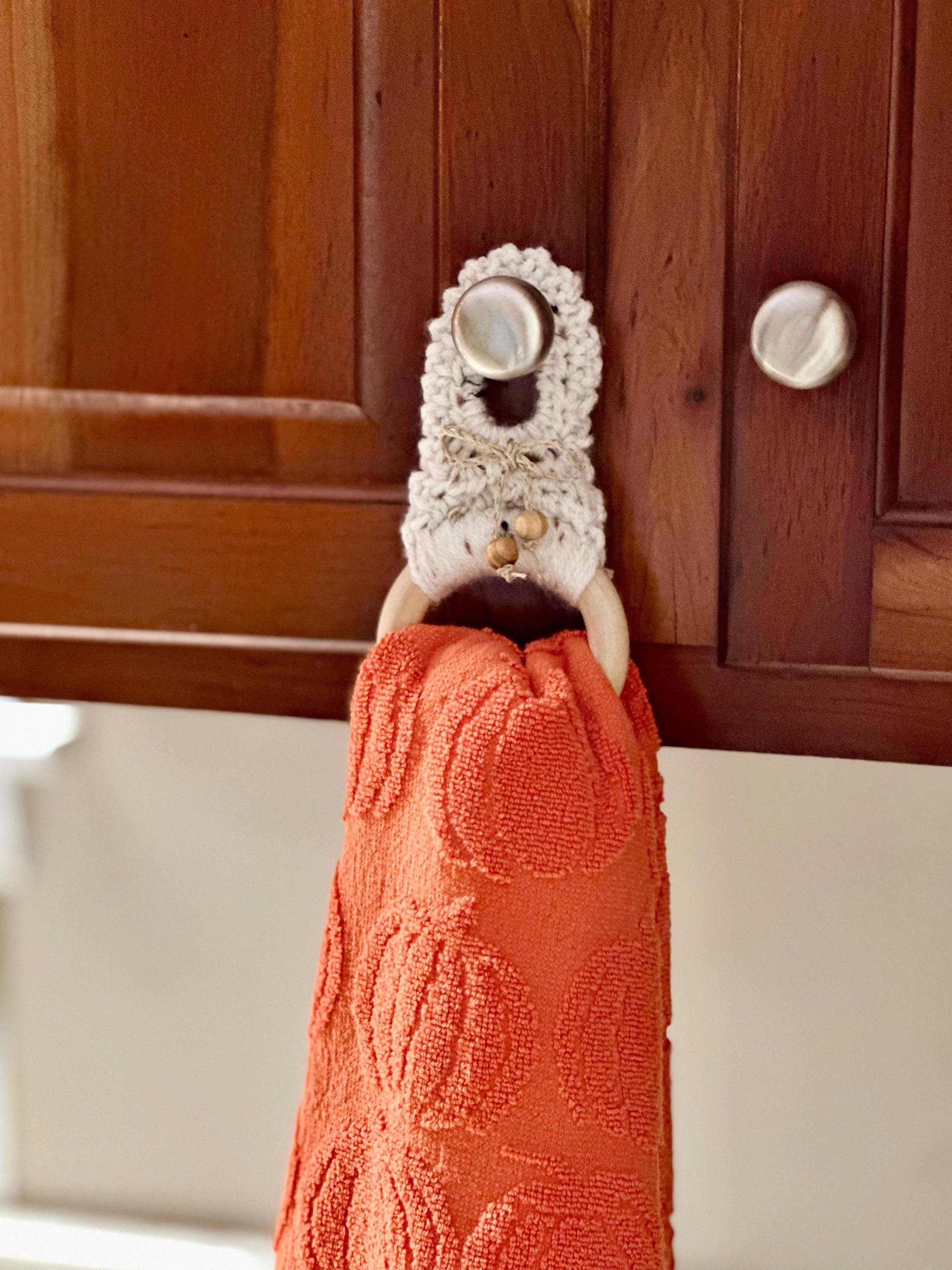 Crochet Towel Topper, Towel Ring, Towel Holder, Towel Topper for ...