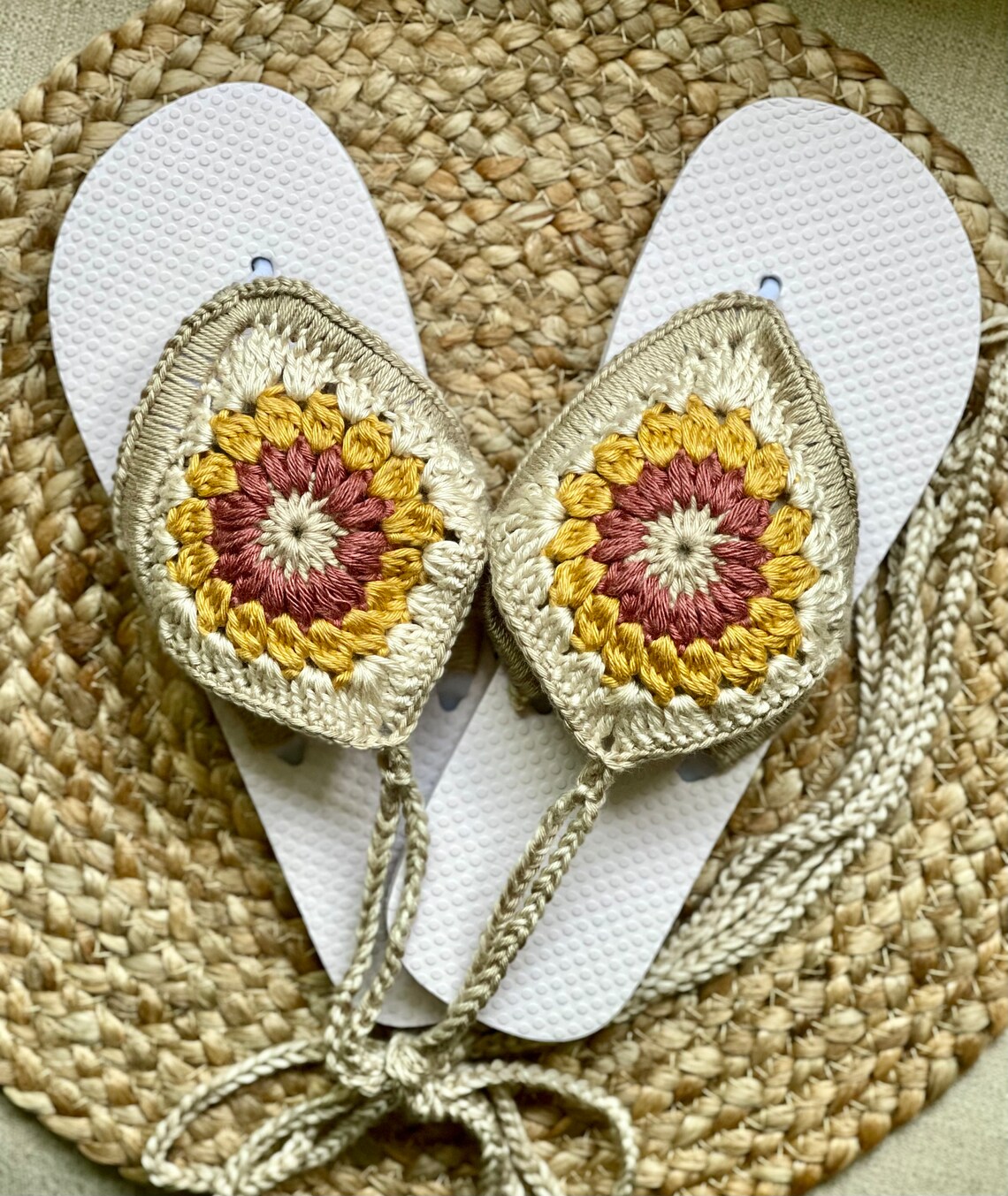 Sunburst Sandals digital PDF Pattern Only NOT a Finished - Etsy