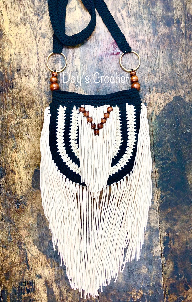 Beaded Boho Bag Pattern PDF pattern only not a finished | Etsy