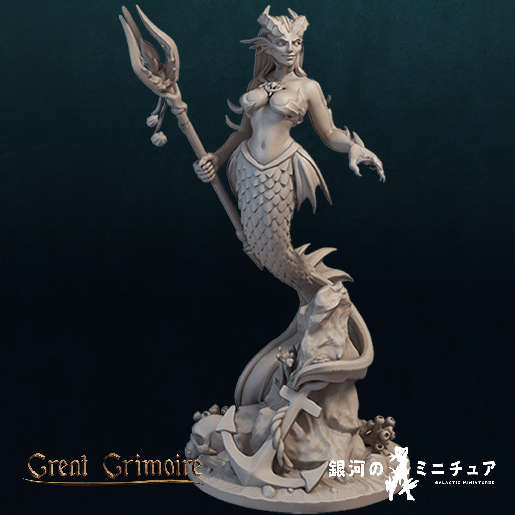 Siren by Anna Zen 28mm miniature DnD Pathfinder Malifaux | Etsy