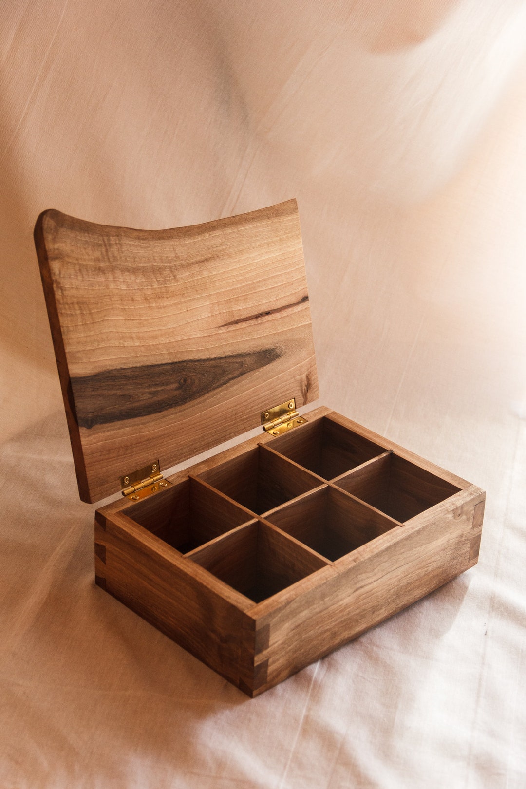 Tea Box | Handmade | Walnut Wood - Etsy