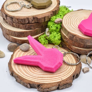 D.va Pendant Keychain Overwatch 3d Print Keyring Gold Pink Geek Gamer ...