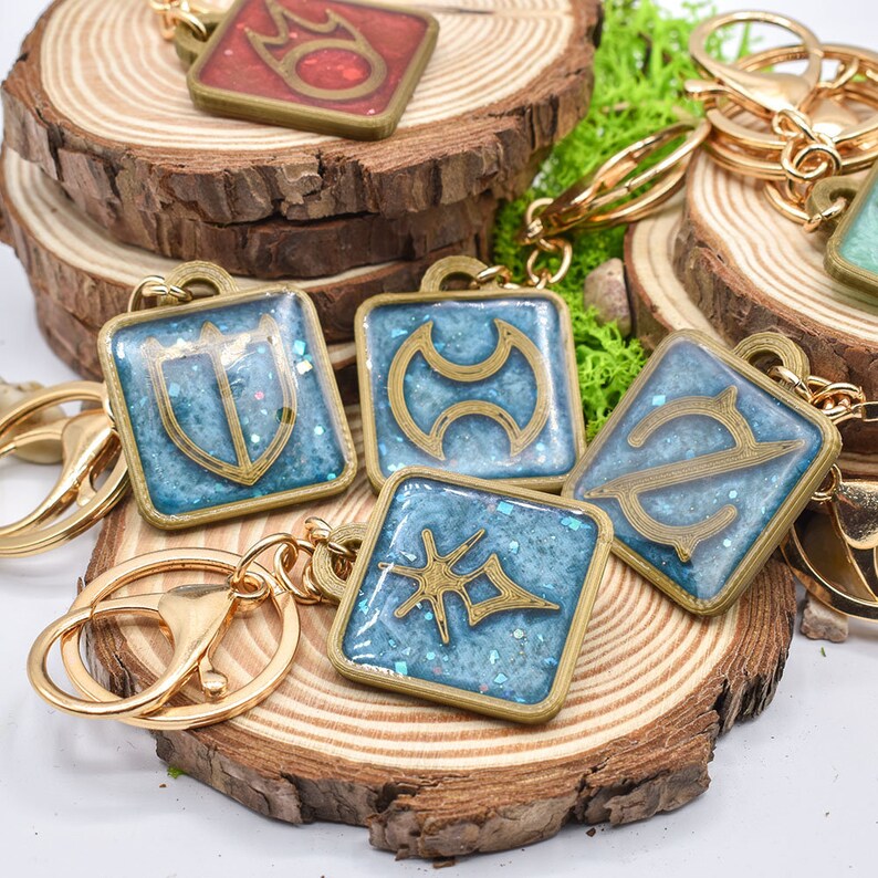 FFXIV Job Locket Style Keychain Final Fantasy XIV Job Stone | Etsy