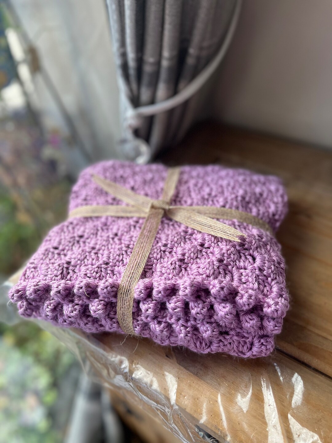 Hand Made Crocheted Baby Blanket in Pink - Etsy