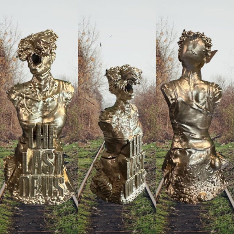 3D Printed TLOU the Last of Us Clicker Bust Decor Gift Piece - Etsy