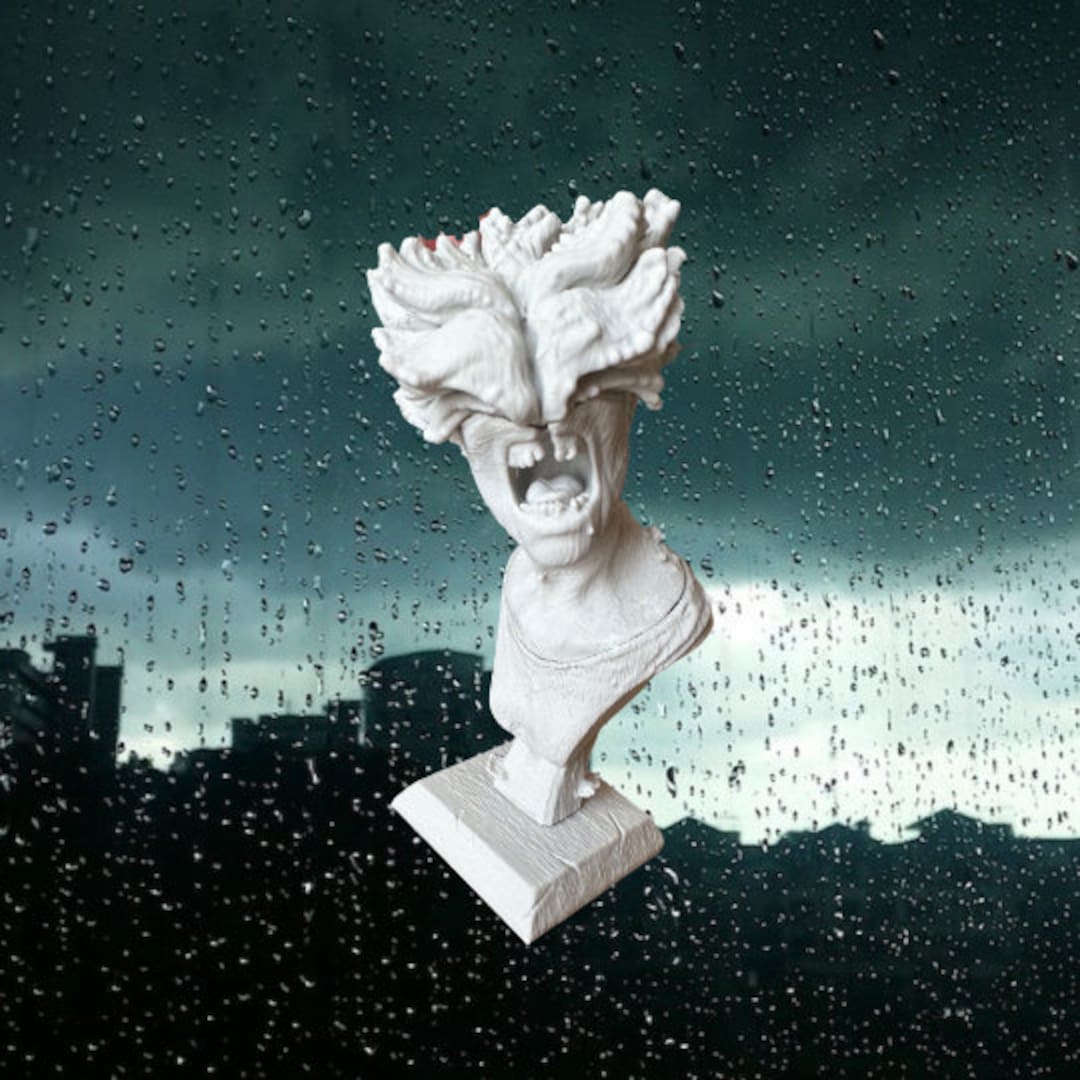 3D Printed TLOU the Last of Us Clicker Head Bust Desk Display - Etsy