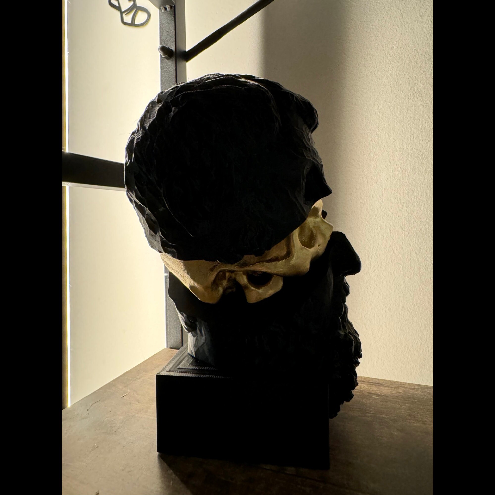 3D Printed Abstract Sculpture of Socrates Home Decor Artistic Table or ...