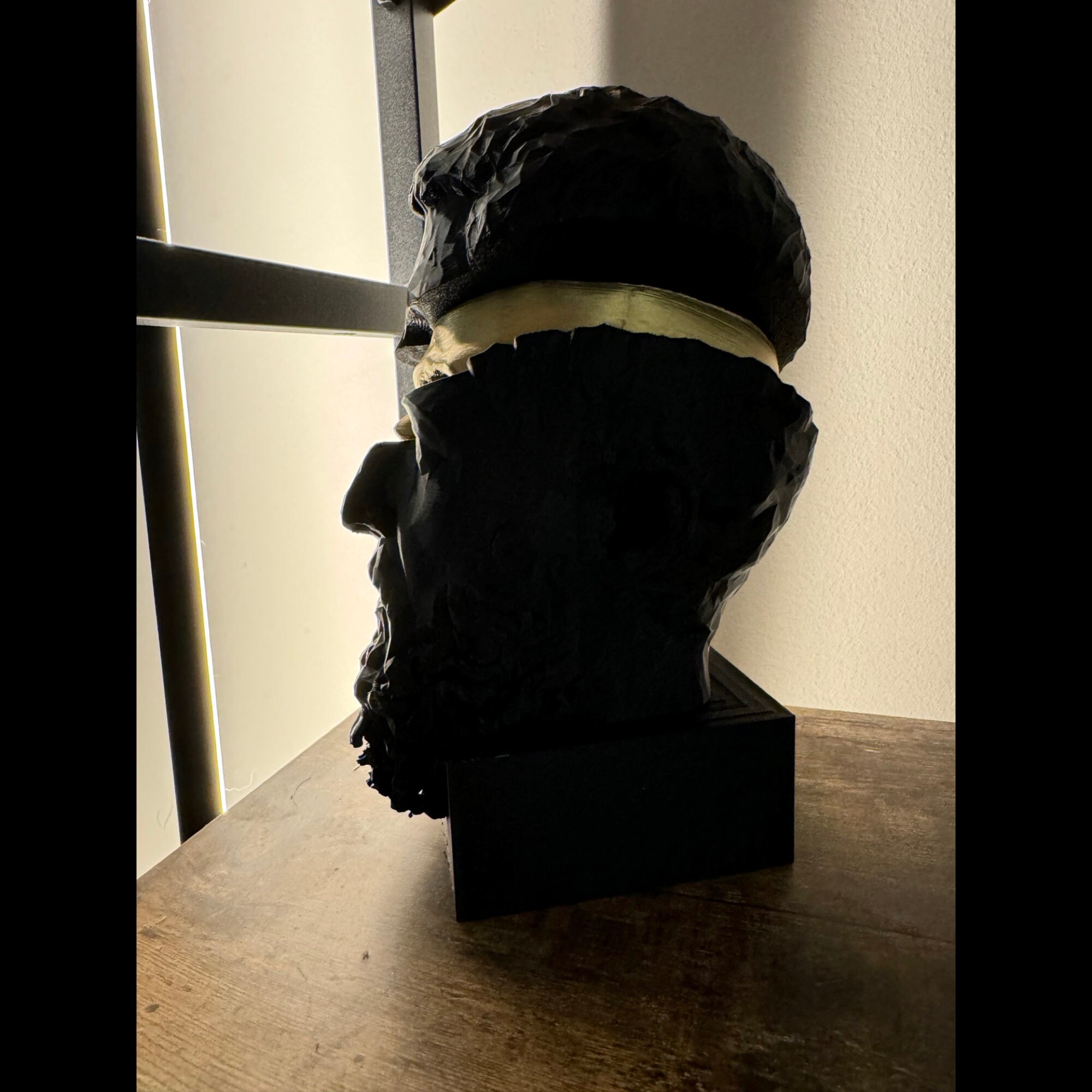 3D Printed Abstract Sculpture of Socrates Home Decor Artistic Table or ...
