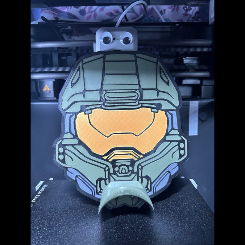 3D Printed Custom Unique Halo Master Chief Headset Holder: Epic Wall ...