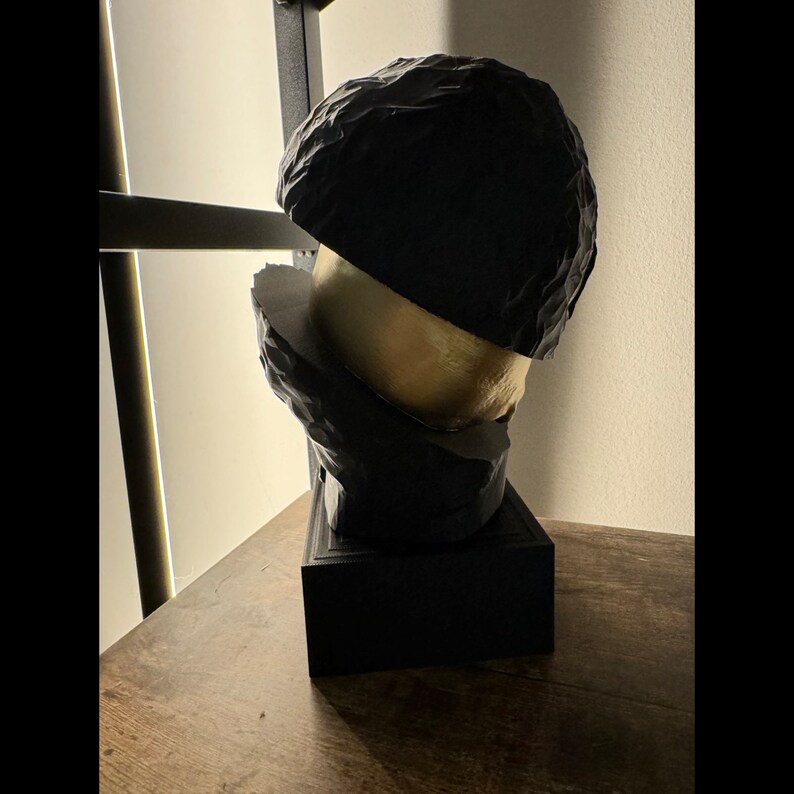 3D Printed Abstract Sculpture of Socrates Home Decor Artistic Table or ...