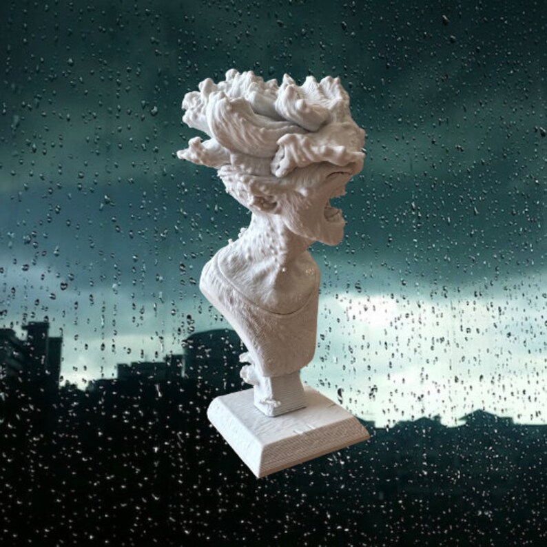 3D Printed TLOU the Last of Us Clicker Head Bust Desk Display - Etsy