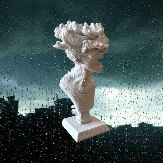 3D Printed TLOU the Last of Us Clicker Head Bust Desk Display - Etsy