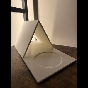 Minimalist 3D Printed Book Stand With Integrated Coffee Mug Holder - Etsy