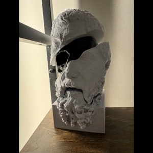 3D Printed Abstract Sculpture of Socrates Home Decor Artistic Table or ...