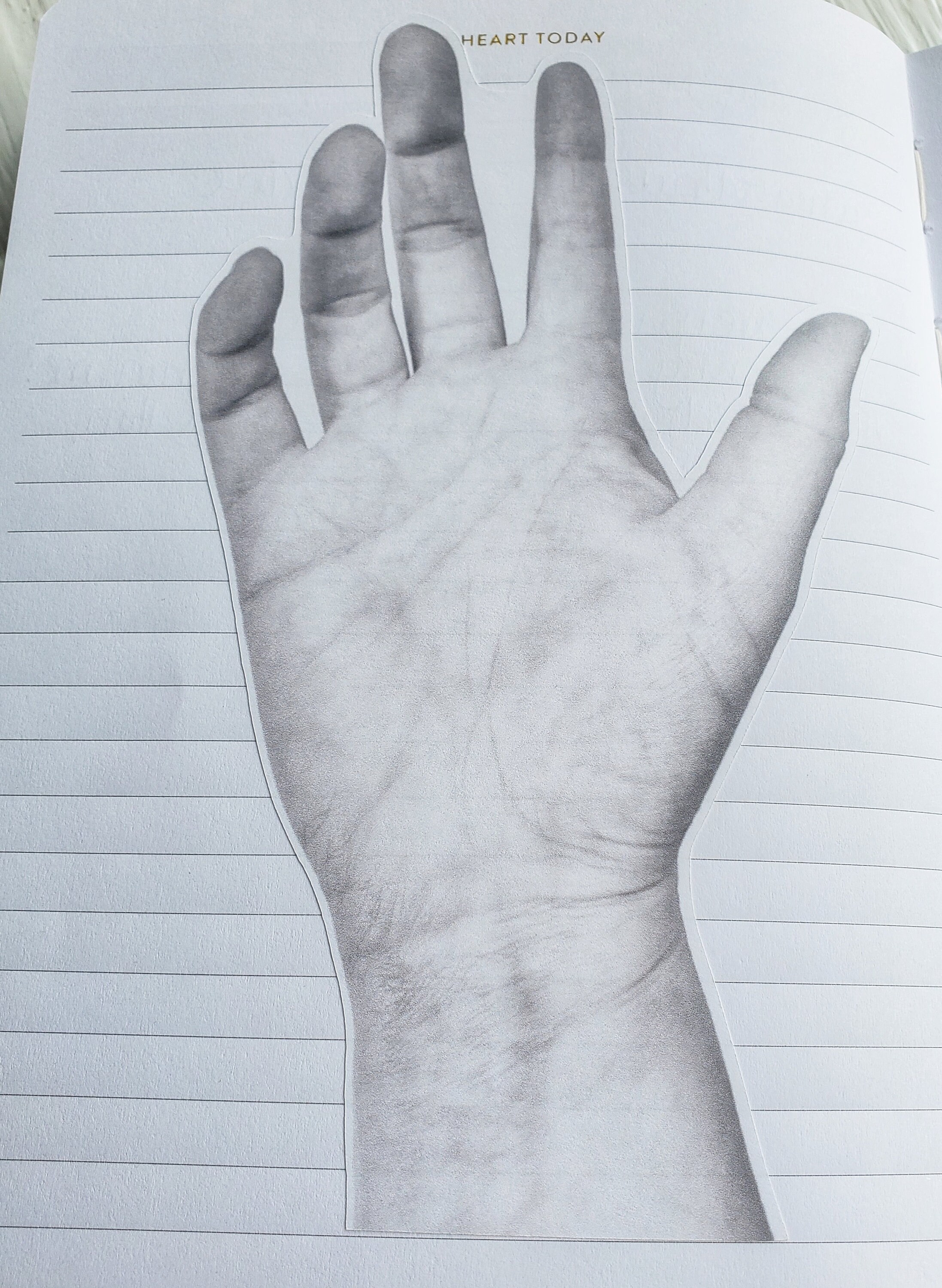 Black and White Hand Sticker, Bible Journaling Sticker, Hand Sticker ...