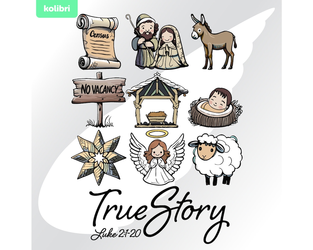 True Story Png – Nativity Png – True Story Sublimation – Christmas Png ...