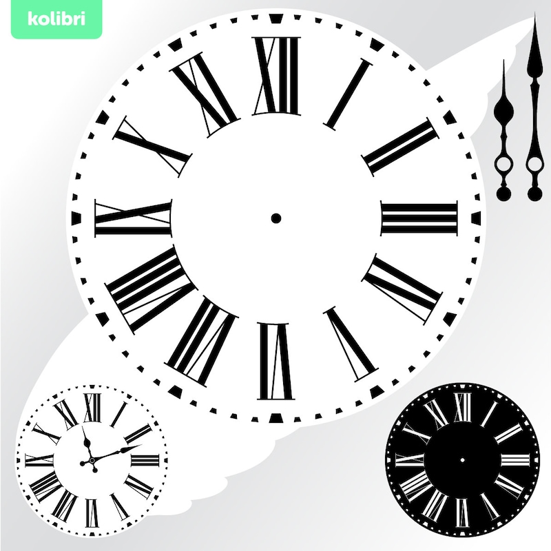 Clock Svg - Etsy